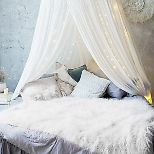 4 Pcs Christmas Faux Fur 10 x 20 Inch Faux Fur Fabric Squares Shaggy Fluffy Fabric Patches Ultra Soft Plush Craft and Hobby Fabric Craft Supply, Halloween Costume, Decoration (White)