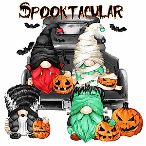 VIGEGU Halloween Truck Gnome Diamond Painting Kits for Adults - Diamond Art Kits 5D Paintings with Diamond Dots Full Drill Round Gem Art,for Spook tacular DIY Gift and Home Decor12 x 12inch rectangle