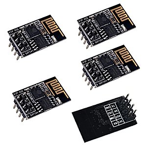 5PCS ESP8266 ESP-01S WiFi Serial Transceiver Module with 1MB Flash for Arduino Python LUA