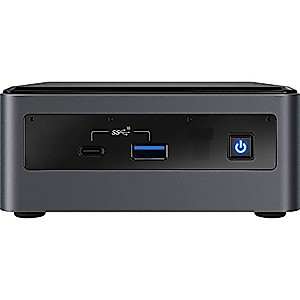 Intel NUC NUC10I7FNH Desktop Mini (Intel i7-10710U 6-Core, 16GB RAM, 512GB PCIe SSD, Intel UHD, WiFi, Bluetooth, 1xHDMI, SD Card, Win 10 Pro) with Hub