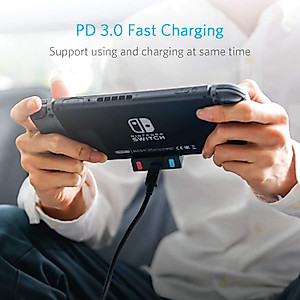 FreePro Bluetooth 5.0 aptX Low Latency Transmitter Adapter for Nintendo Switch & Switch Lite, PD Fast Charging with Dual Audio Streaming