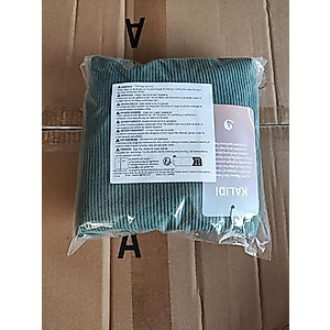 KALIDI Corduroy Tote Bag, Zipper Messenger Bag Shoulder Hobo Anti Splash Crossbody Bag Casual Work Shopping Women Frost Green