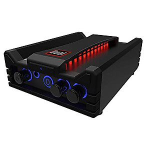 Dual Electronics LU43PB 3-Way High Performance Outdoor Indoor Speakers with Powerful Bass & Dual Electronics DBTMA100 Micro Wireless Bluetooth 2 Channel Stereo Class-D Amplifier