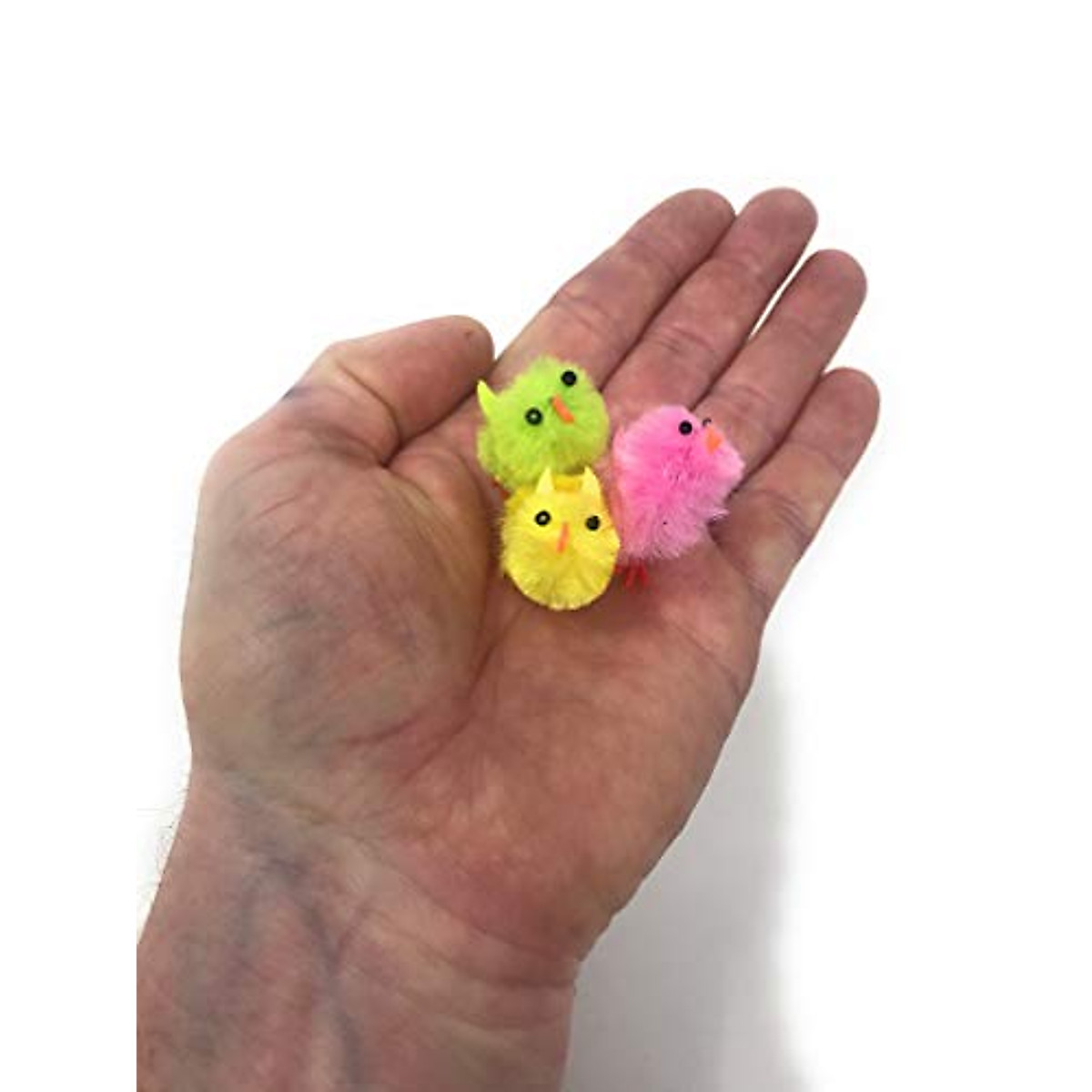 Funiverse Bulk 72 Pack Chenille Chick Baby Shower or Easter Decoration Assortment