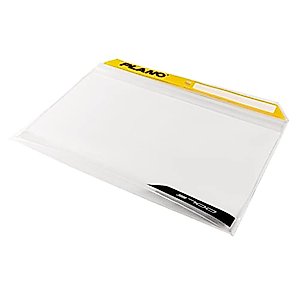 Plano StowAll Series 3700 Waterproof Storage Bag, 14”L x 9” H, Transparent, TPU Material, Waterproof Plastic Zip-Seal Bags for Baits, Lures, & Fishing Tools