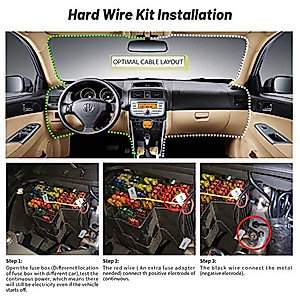 DDPAI Dash Cam Hardwire Kit, Compatible for Mola N3 Pro/ Z50 Dash Cam/Mini 5 Dash Cam/ Z40 Dash Cam Hard Wire Kit Fuse for Dashcam in Type-C Port, Plozoe 12V-24V to 5V Car Dash Camera Charger