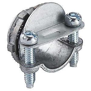 Halex – 3/8 Inch Flexible Metal Conduit (FMC) Clamp Combination Connector – 05711B – 50 Per Pack