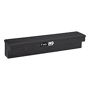 UWS TBSM-36-BLK Black 36" Single Lid Side Mount Tool Box with 2 Padded Handles