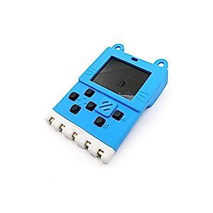 Kittenbot Meowbit Card-Sized Retro Game Computer Codable Console for Microsoft Makecode Arcade & Python Video Game Compatible Micro:bit Expansion Board for Robot Building Without Battery(Blue)