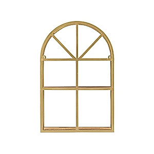 Powell Furniture Linon Penelope Metal and Wood Wall Shelves in Gold and ...