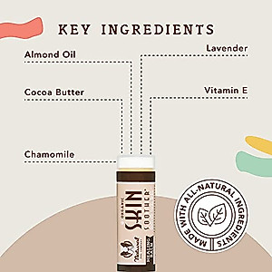 Natural Dog Company Skin Soother Trial Stick (0.15oz) | Travel-Size All-Natural Balm | with Almond Oil, Cocoa Butter, and Vitamins C and E | Moisturize Dry and Itchy Skin, Treat Wounds and Allergies