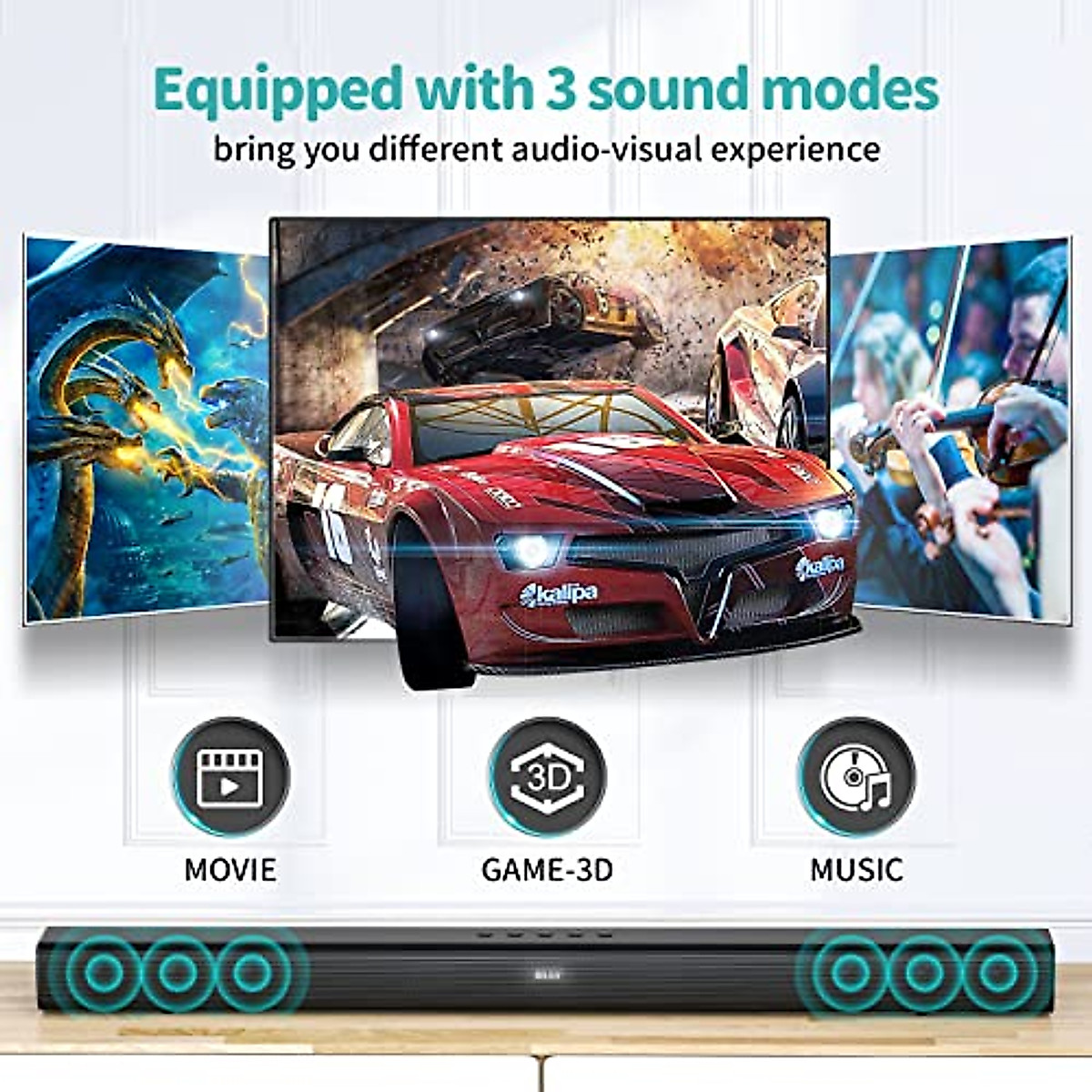 Desobry 16 inch Sound Bar for Smart TV (31.5 inch)