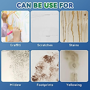 White Paint for Wall, Portable Integrated Paint Roller, Easy to Apply Small Drywall Repair Kit, Fast-Drying White Paint, Water-Based Wall Paint Touch Up (XGS-1Pack)