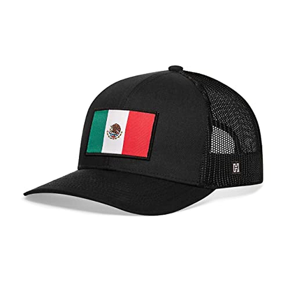 HAKA Mexico Hat – Mexican Flag Trucker Hat Baseball Cap Snapback Golf Hat (Black)