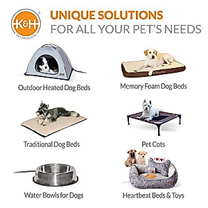 K&H Pet Products Thermo-Snuggly Sleeper Heated Pet Bed Large 31 X 24 X 5 Inches Sage/Tan