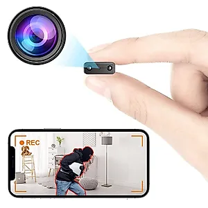 TACUWA Spy Camera Hidden Camera WiFi,Smallest HD Mini Spy Cam for Home Security Easy to Use Wireless Indoor Surveillance with Motion Detection Night Vision