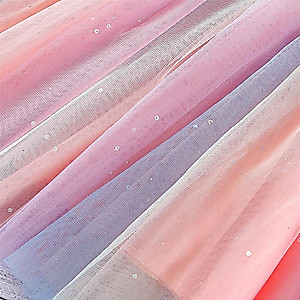 Baby Girls Tutu Dress Toddler Infant Sleeveless Layered Princess Tulle Dress Summer Beach Wedding Party Dresse (Multicolor, 4-5T)