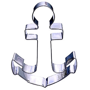 Ship Anchor Cookie Cutter, Premium Food-Grade Stainless Steel, Dishwasher Safe