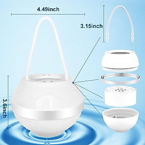 Bath Ball Filter-8 Stages Bathtub Water Filter Removes Chlorine,Other Contaminants.Improve Water Quality,Make Hair,Skin Smoother,Healthier.Bathtub Filter for Tub Faucet|2500 Gallons Filtered|BPA-Free