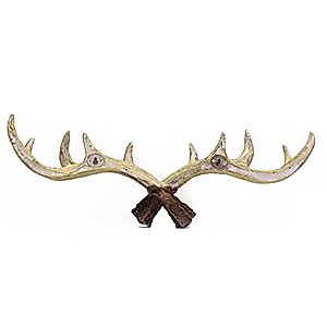 Wall Mount Hook,Coat Rack Wall Mounted,Retro Antlers Hook Decoration Wall Mount Hook Heavy Duty Hanger Towel Rack Light Color