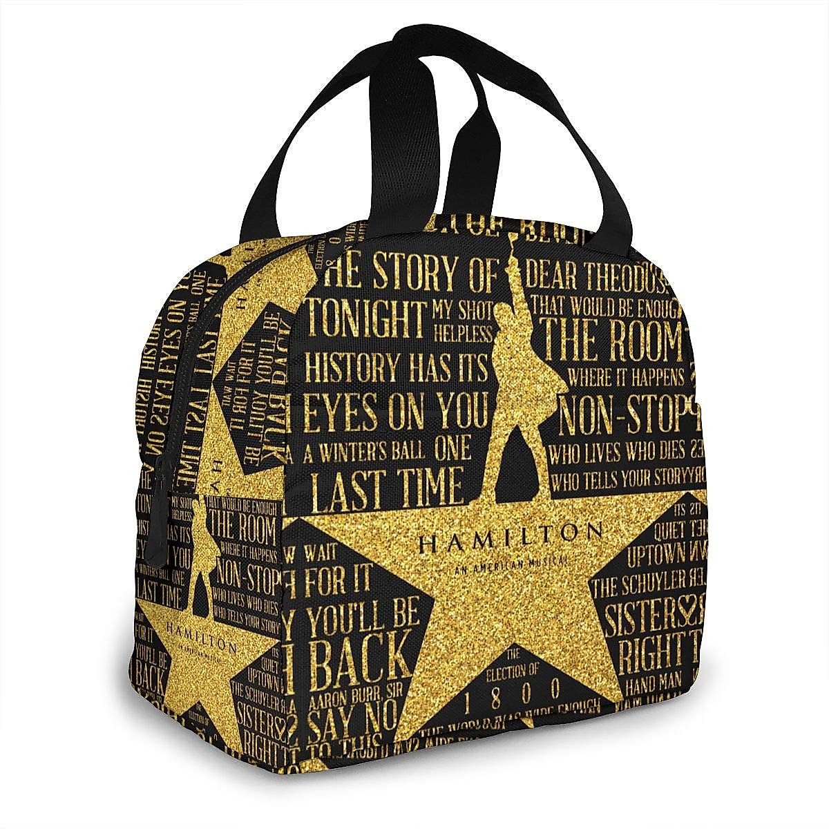 ilton Unisex Reusable Insulated Lunch Bag Cooler Tote Box With Front Pocket Zipper Closure For Woman Man Work Picnic Or Travel