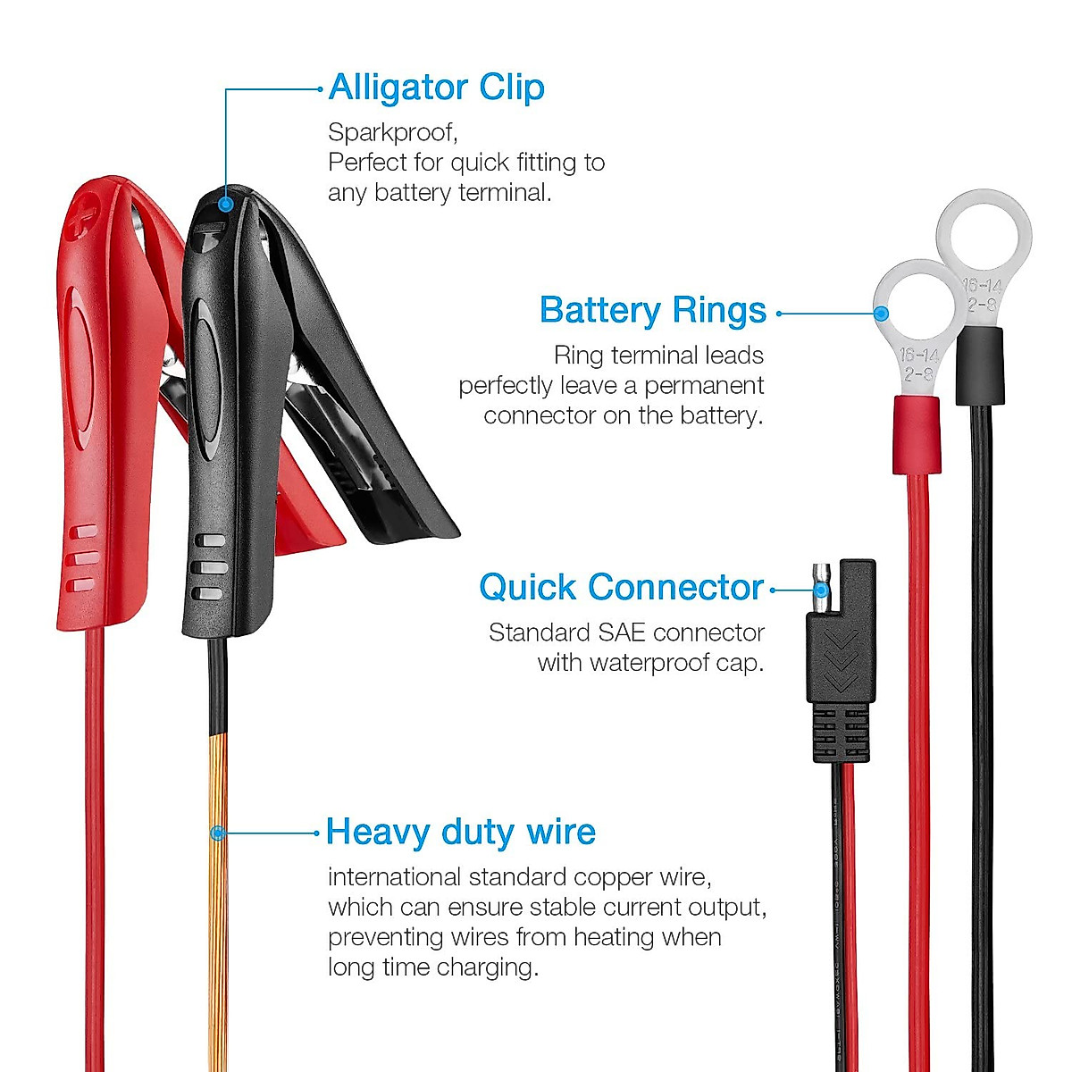 12V/6V 1.5 Amp Battery Charger for Harley Davidson Motorcycles Maintainer