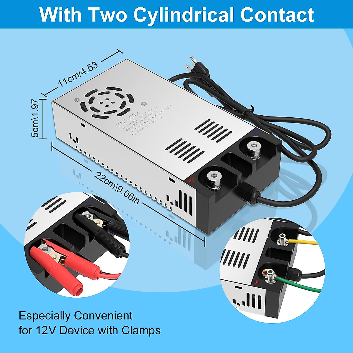 IMAYCC AC to DC Converter SMPS 110V to 12V Converter 12V DC Power Supply, Universal 120V to 12V Converter Transformer Max Current 50A 600W