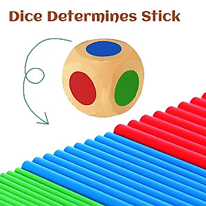Figetget Keep It Steady Fun Family Games for Kids and Adults - Balance & Patience Training - Wooden Stick Toys for Creative Kids Games