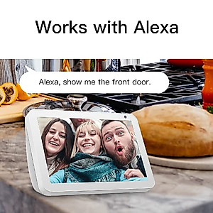 LAXIHUB Security Camera Outdoor 1080P Full HD, 2.4G WiFi Plug-in Camera, Motion & Noise Detection IP65 Waterproof, Night Vision, Two Way Audio-Compatible with Alexa & Google