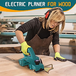 Electric Wood Planer, Wood Planers for Woodworking, Handheld Planer, Electric Planer for Wood, 110V Portable Electric Wood Planer for Home Furniture US Plug, Wood Planer Tool