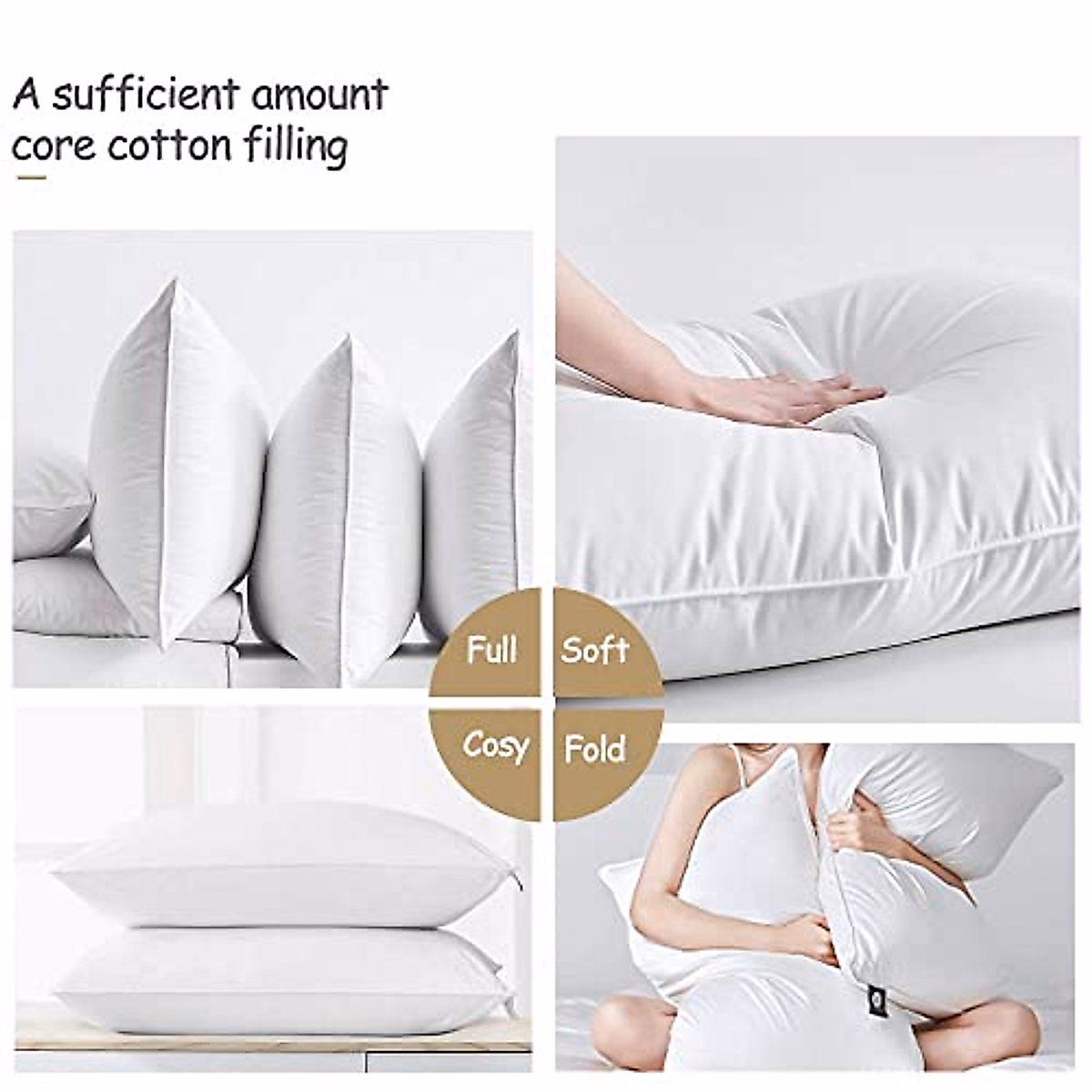 Toddler Pillow with Pillowcase | 13 x 18 Soft Hypoallergenic 100% Organic Cotton Baby Pillows for Sleeping | Small Kids Pillow, Infant - Perfect for Travel, Cribs Bed Sets, Machine Washable