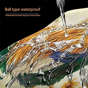 Zmcongz Rooster Bathroom Sets with Shower Curtain and Rugs and Accessories Watercolor Farm Animal Floral Waterproof Fabric Cloth Bath Curtain, Non-Slip Bathroom Rugs Bath Mats, 72x72 Inch