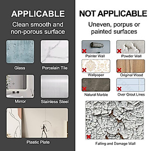 CTOHN Suction Cup Hooks for Shower, SUS 304 Stainless Steel Vacuum Towel Hooks Wall Mounted, Brushed Nickel Silver Shower Hooks for Bathrooms