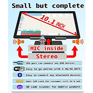 MRBOSS Mobile Tablet POS Cash Register 2" Receipt Printer Software app for Small Business Restaurant Retail Grocery Convenience Mobile Food Truck Dining Bubble Tea Coffee Shop Beverage Bakery