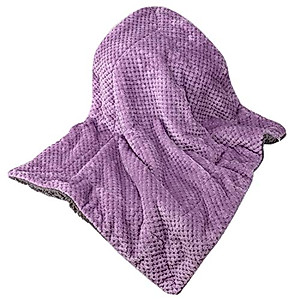 Fuzzy Dog Blanket or Cat Blanket or Pet Blanket, Warm and Soft, Plush Fleece Receiving Blankets for Dog Bed and Cat Bed, Couch, Sofa, Travel and Outdoor, Camping (Blanket (24" x 32"), DG-Lavender)