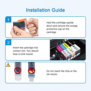 5 Pack - MG6821 Ink Cartridges Replacement for Canon PGI-270XL CLI-271XL PGI270XL CLI271XL PGI270 XL CLI 271 XL to use with MG6821 MG6820 TS6020 TS8020 TS9020 (PGBK, Black, Cyan, Magenta, Yellow)
