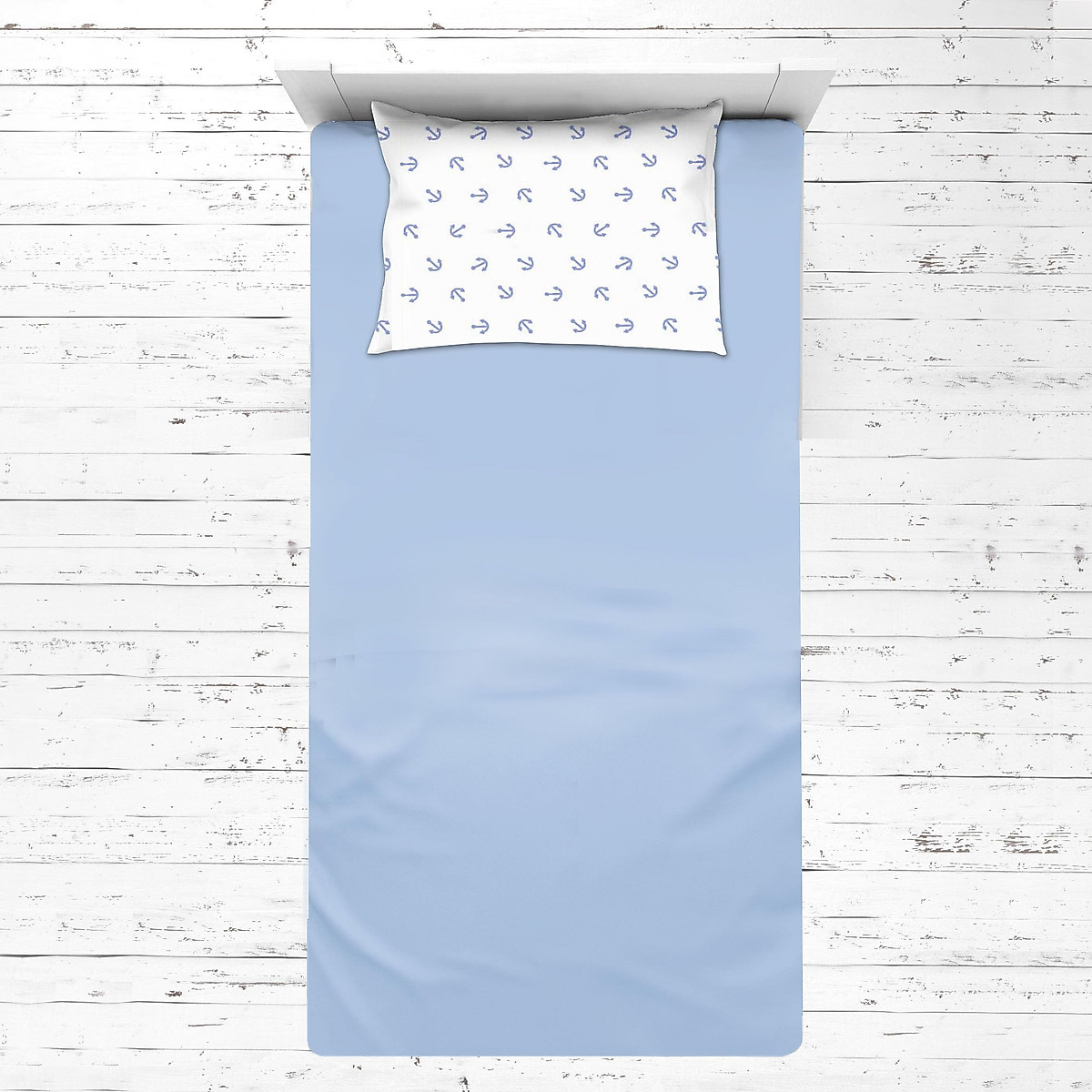Bacati - Little Sailor Cotton Toddler Bedding Set for Boys (3 Piece Toddler Sheet Set)