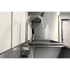Zurn Z6922-XL AquaSense Wall-Mount Gooseneck Sensor Faucet with 0.5 GPM Aerator in Chrome