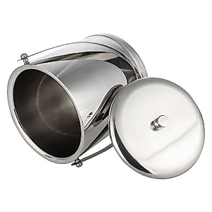 Zap Impex stainless steel double wall ice container with lid 1.30 Ltr.