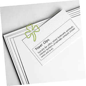 NOLITOY 45 Pcs Clover Paper Clip Metal Folder Colored Paper Clips Photo Binder Rustproof Paper Bookmark Clips Decorative Paper Clips Creative Paper Clip Note Clips Bookmark Clips Gift Mini