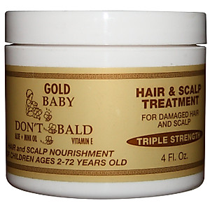 BABY DON’T BE BALD Gold Hair and Scalp Treatment 4 oz
