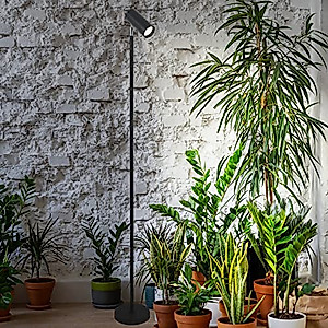HMVPL Grow Lights Stand for Indoor Plants Full Spectrum Tall Plant Light for Indoor Growing with 20W COB Plant Light Bulb,4/8/12H Timer, Led Growth Floor Lamp for Large Plant Seedling(6 Level Height)
