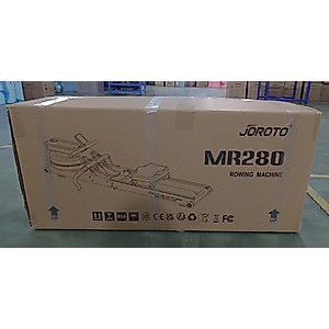 JOROTO Water Rowing Machine for Home Use, Foldable Rower Machine 330lbs Weight Capacity with Bluetooth Monitor, Phone Holder