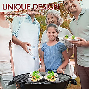 Set of 24 Stainless Steel Grillable Oyster Shells Reusable Clam Shells for Baked Grilled Oyster Shells for Cooking Silver Oyster Grilling Shells Kitchen Metal Oyster Dish for Seafood Clam Scallop