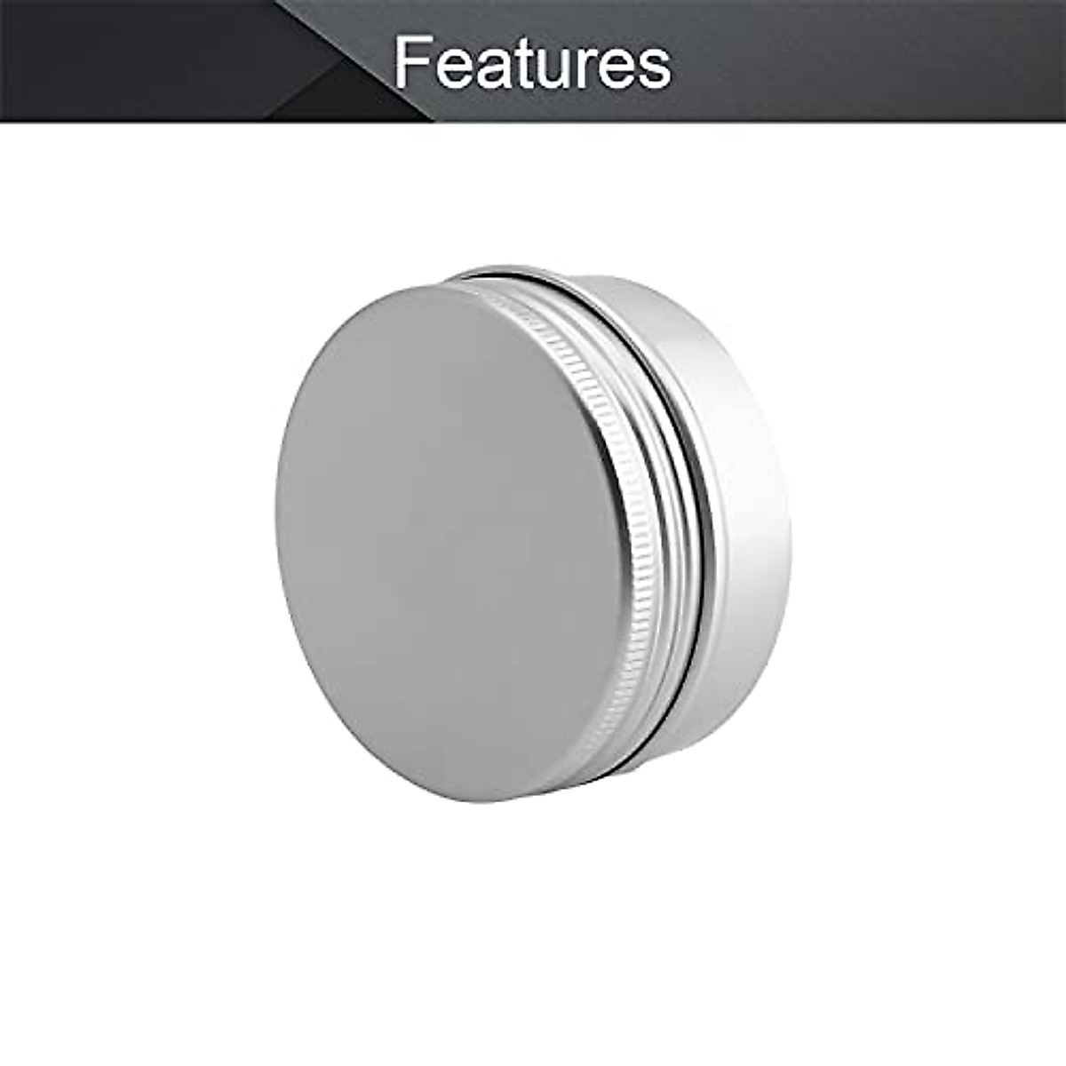 Othmro 12Pcs 1.7oz Metal Round Tins Aluminum Tin Cans Jar Refillable Containers 50ml Tin Cans Tin Bottle Container with Screw Lid for Salve Spices Lip Balm Tea Candies Silver 57×28mm