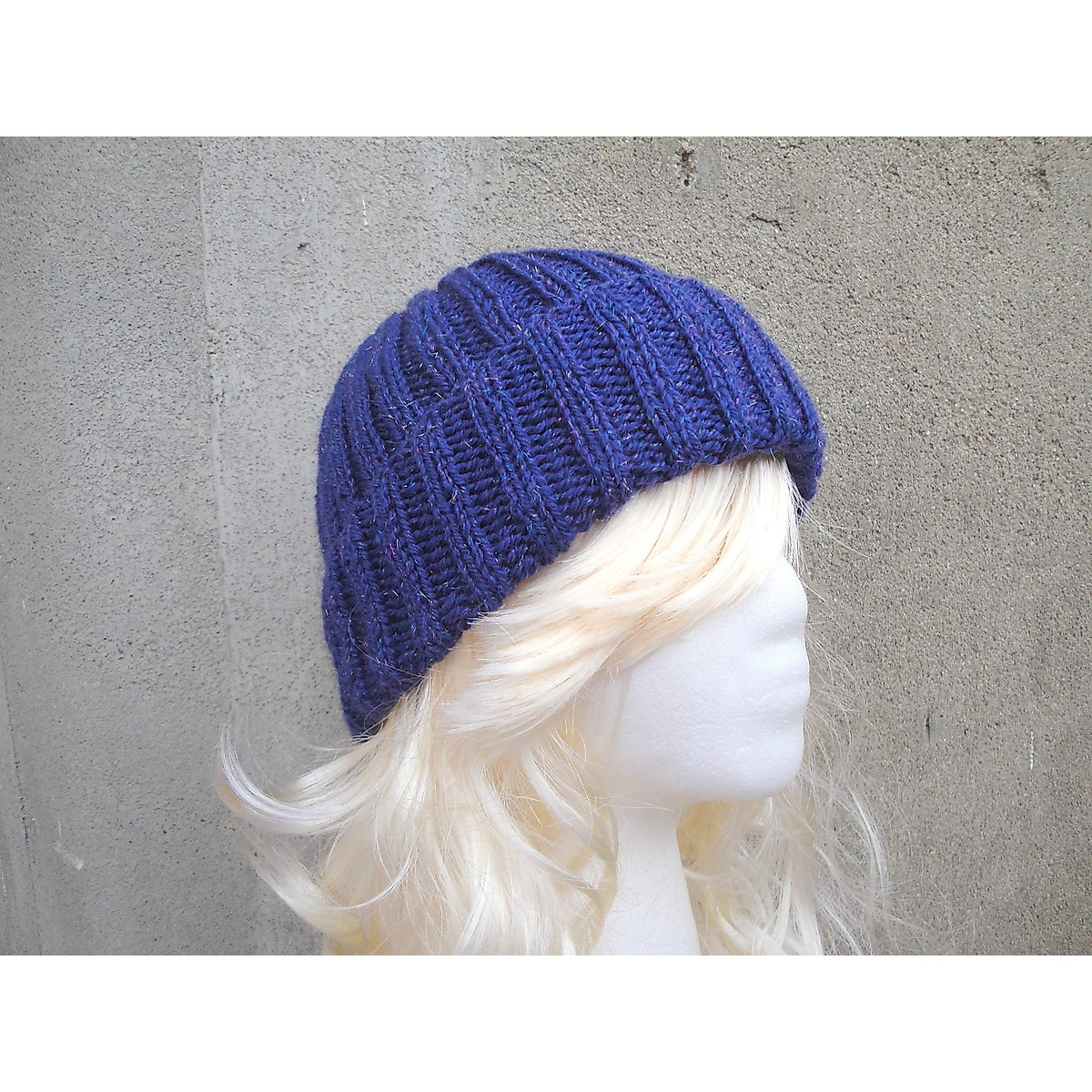 Women's Knit Hat, Pure Wool, Watch Cap Beanie, Teen Girls Warm Cap