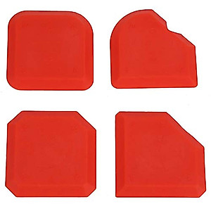 4 Pieces Caulking Tool Kit Silicone Sealant Remover Applicator Cleaner Tool Kit for Kitchen Bathroom Floor Caulking, Cleaning, Sealing