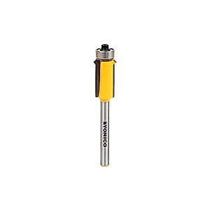 YONICO Router Bits V Notch Pattern Bit Flush Trim 1-Inch 1/4-Inch Shank 14149q