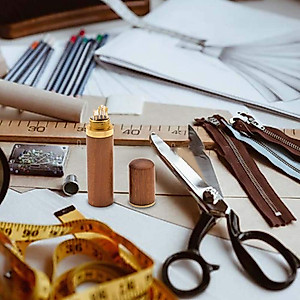 ForFine Needle Storage Portable Wooden Sewing Needle Case Pocket Box Handmade Craft Needle Holder for Store Embroidery Needle, Toothpick, Pill, Bead (5 Packs)