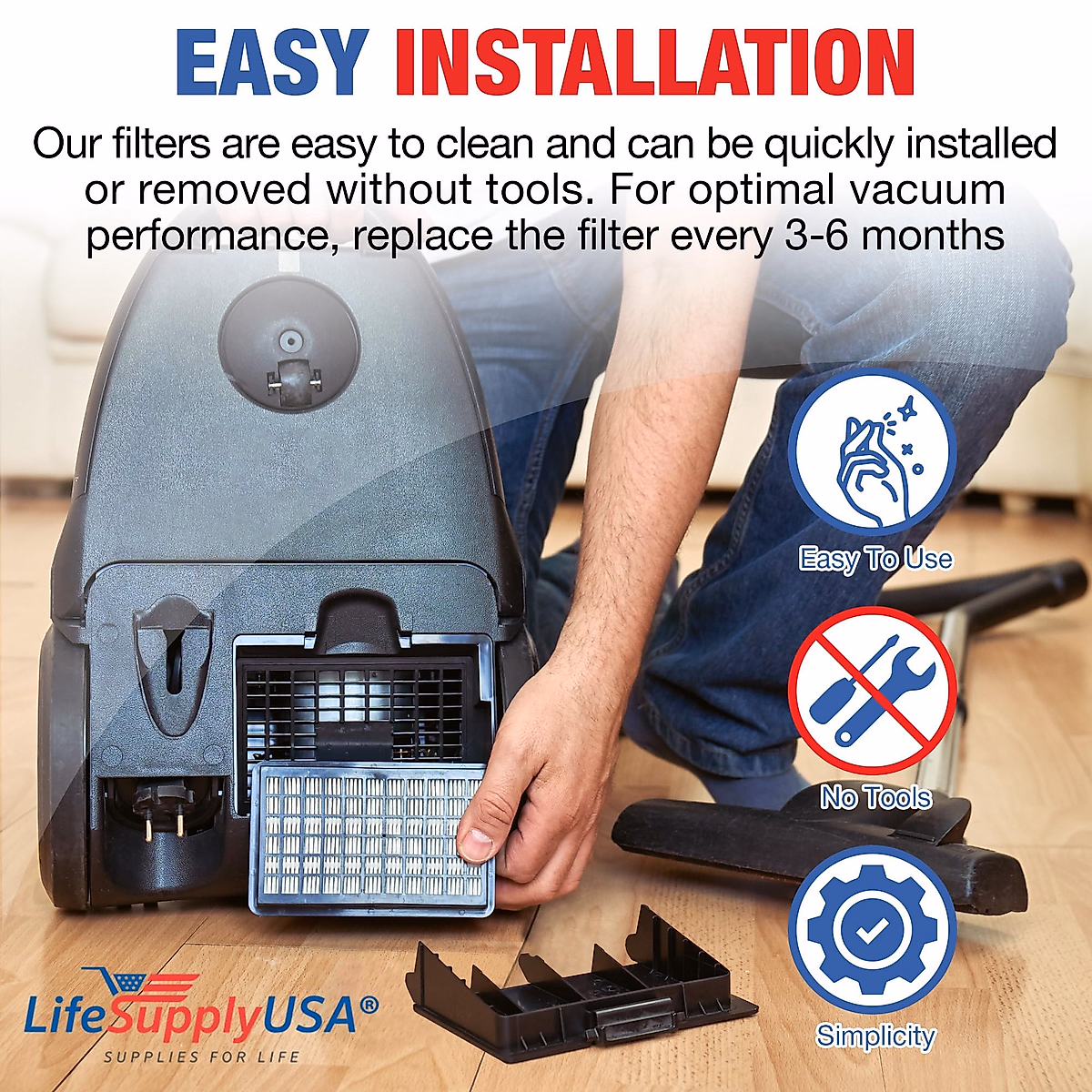 True HEPA Air Filter Compatible with Electrolux Guardian